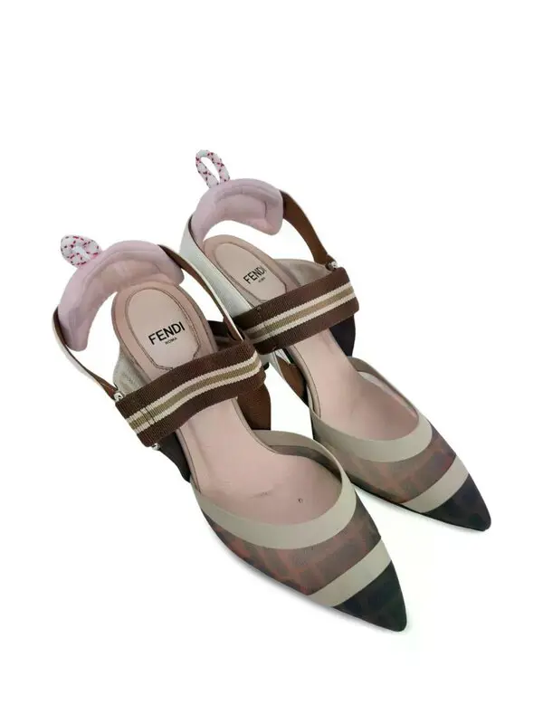 Fendi Colibri Ff-print Pumps - Brown