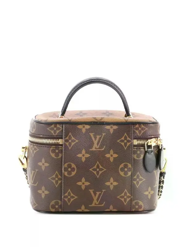 LOUIS VUITTON Reverse Monogram Canvas Vanity Pm Satchel - Brown