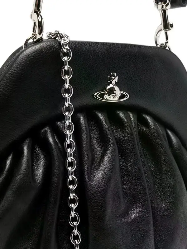 VIVIENNE WESTWOOD Orb-plaque Ruched Tote Bag