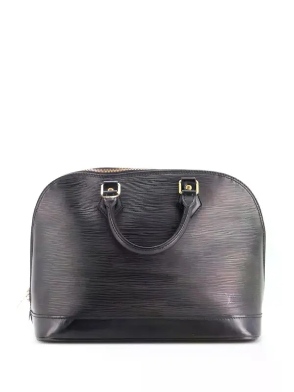 LOUIS VUITTON Alma Handbag Epi Leather Pm Satchel - Black