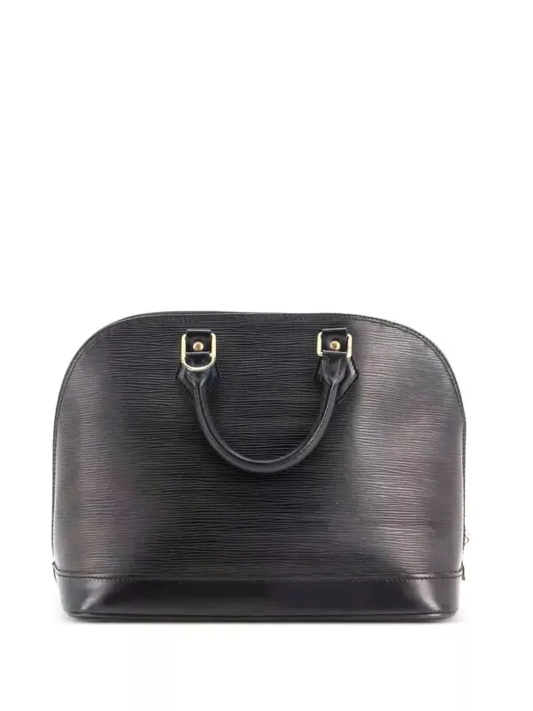LOUIS VUITTON Alma Handbag Epi Leather Pm Satchel - Black