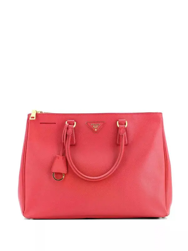 Prada Double Zip Lux Saffiano Leather Large Tote Bag