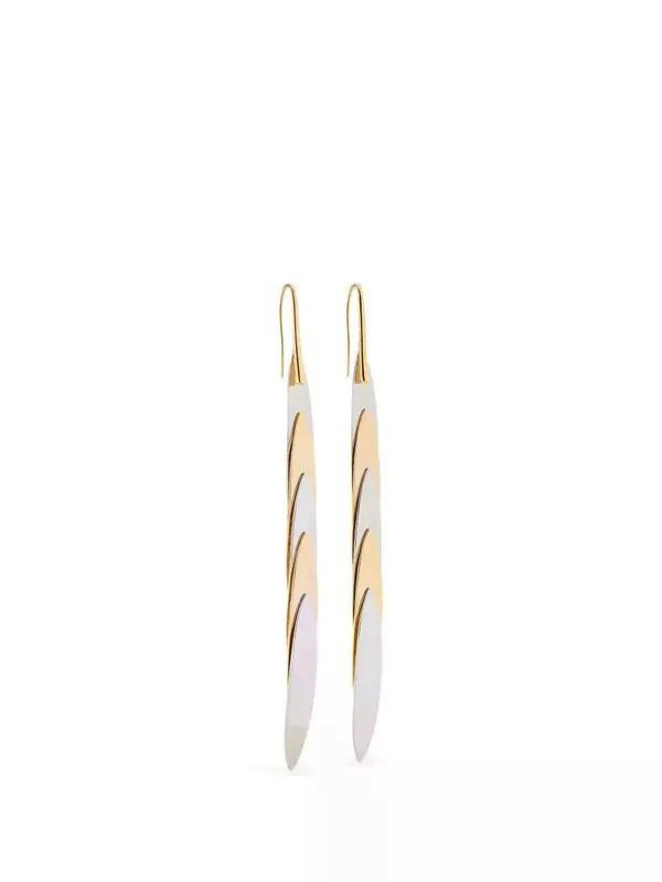 JENNIFER FISHER Long Feather Drop Earrings - Gold