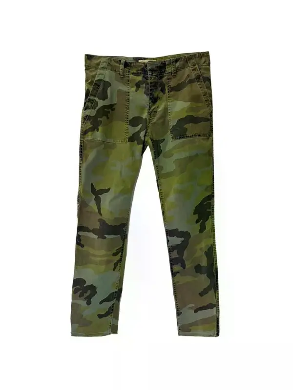 NILI LOTAN Camouflage Cotton Cargo Pants