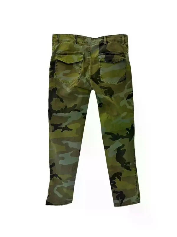 NILI LOTAN Camouflage Cotton Cargo Pants