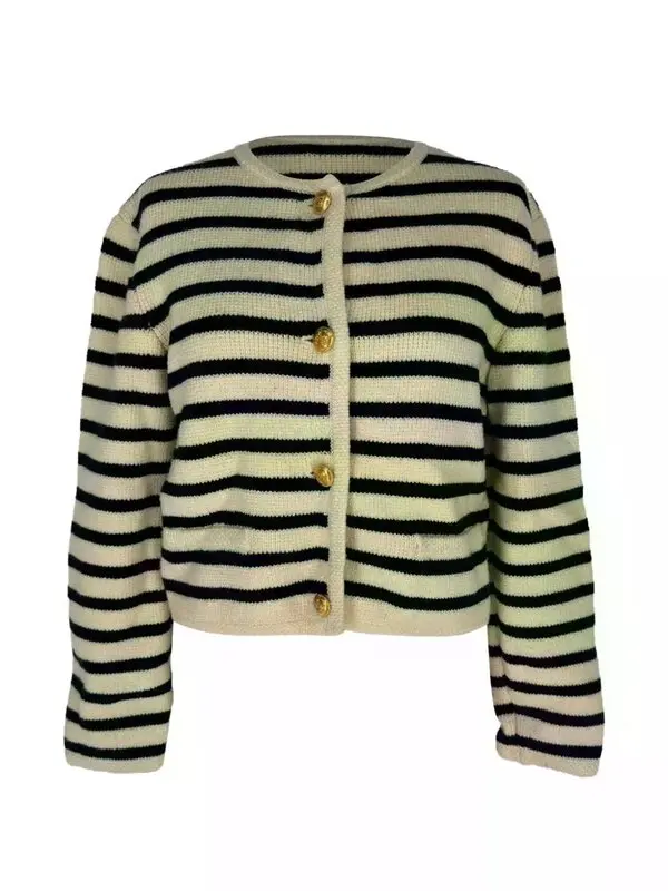 Celine 2019-2020s Striped Buttoned Cardigan