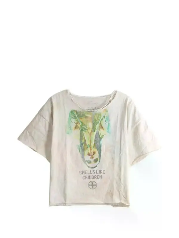 SAITOS Graphic-print Distressed T-shirt