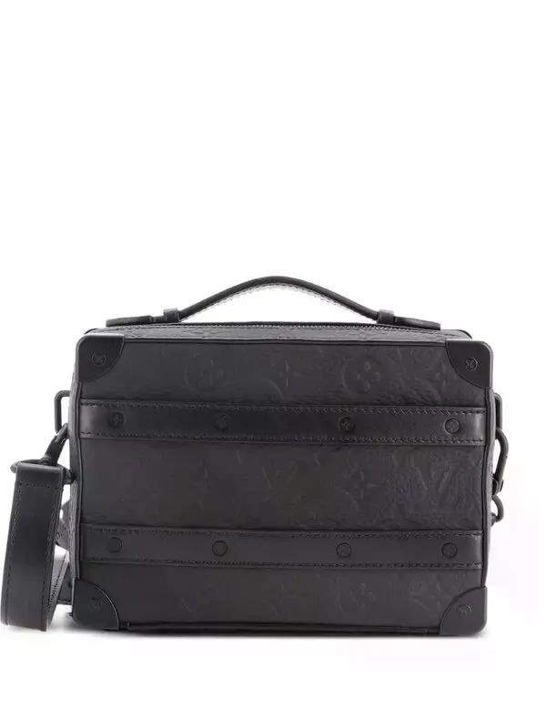 LOUIS VUITTON Handle Soft Trunk Monogram Taurillon Leather Crossbody Bag