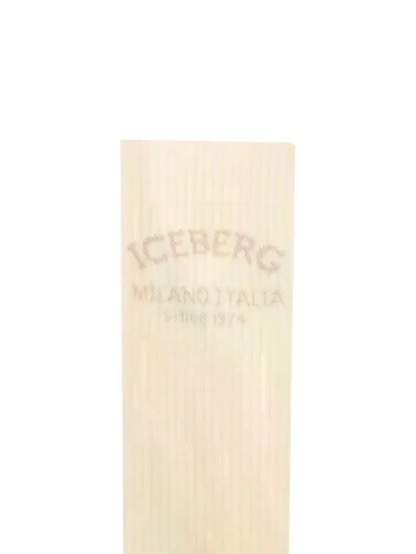 Iceberg Ribbed Socks With Logo Intarsia