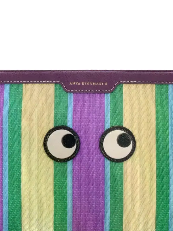 ANYA HINDMARCH Stripes Striped Pouch - Purple