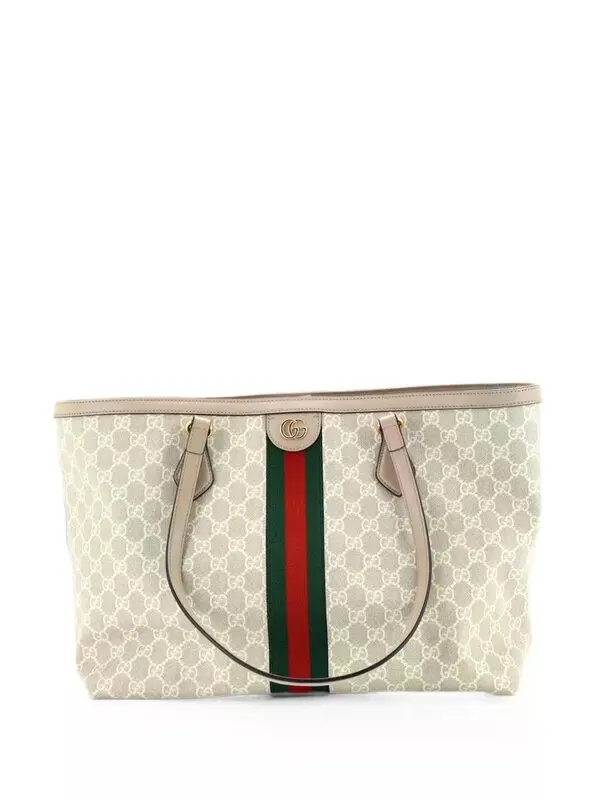 Gucci Ophidia Shopping Gg Coated Canvas Medium Tote Bag