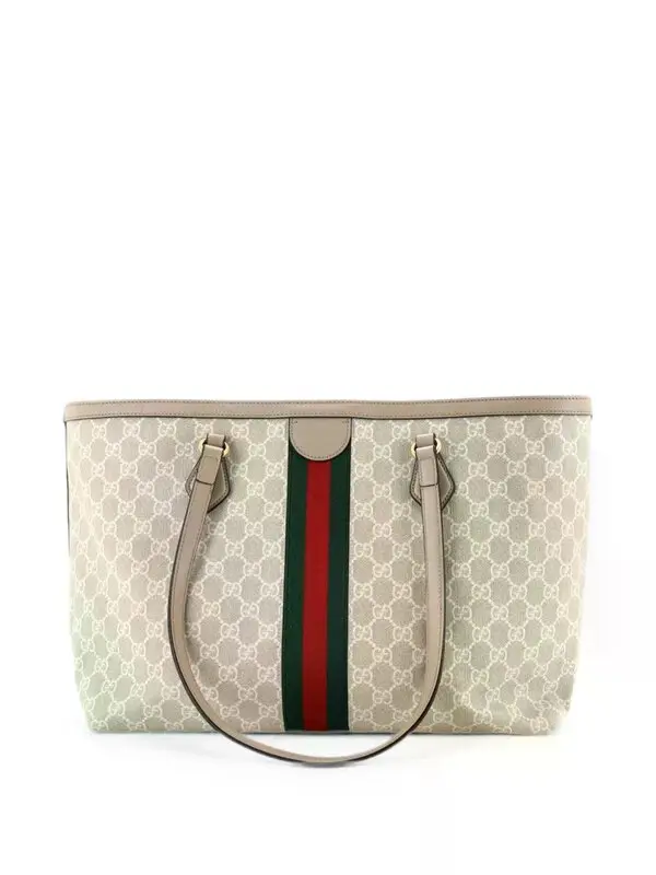 Gucci Ophidia Shopping Gg Coated Canvas Medium Tote Bag