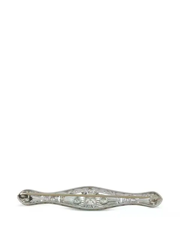 LB EXCLUSIVE Diamond Filigree Brooch - Silver