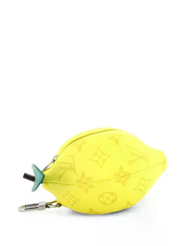 LOUIS VUITTON Lemon Limited Edition Colored Monogram Canvas Pouch - Yellow