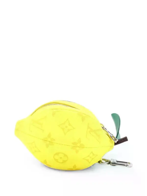 LOUIS VUITTON Lemon Limited Edition Colored Monogram Canvas Pouch - Yellow