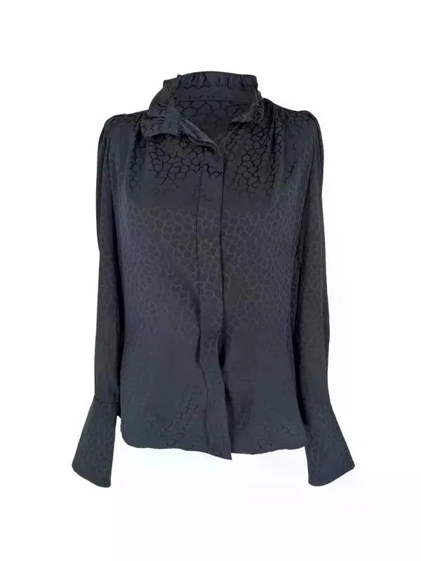 ISABEL MARANT VINTAGE Animal-print Blouse - Black