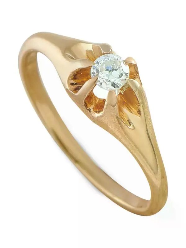 LB EXCLUSIVE 14k Yellow Diamond Solitaire Ring - Gold