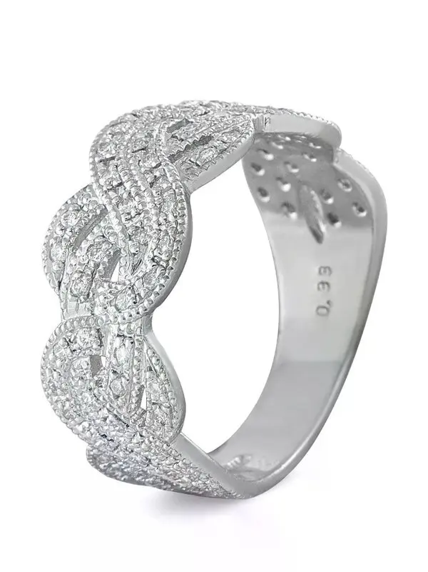 LB EXCLUSIVE Twisted-effect Diamond Ring - Silver