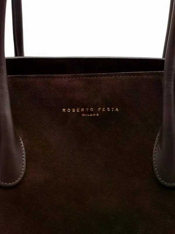 Roberto Festa Medium Zeta Suede Tote Bag