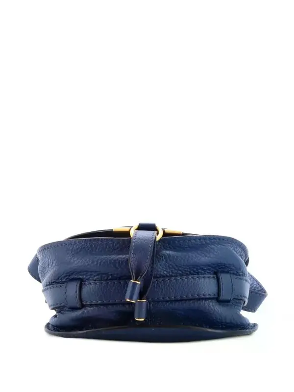 Chloé Marcie Leather Small Crossbody Bag - Blue