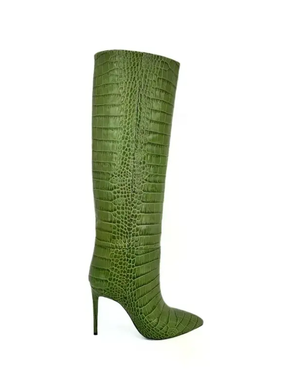 Paris Texas Croc-embossed Knee-length Boots