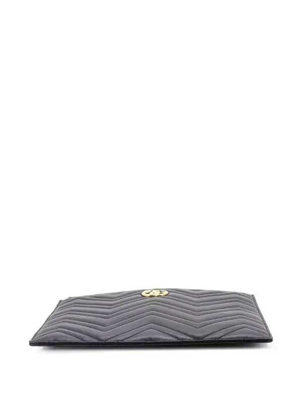 Gucci Gg Marmont Matelasse Leather Pouch