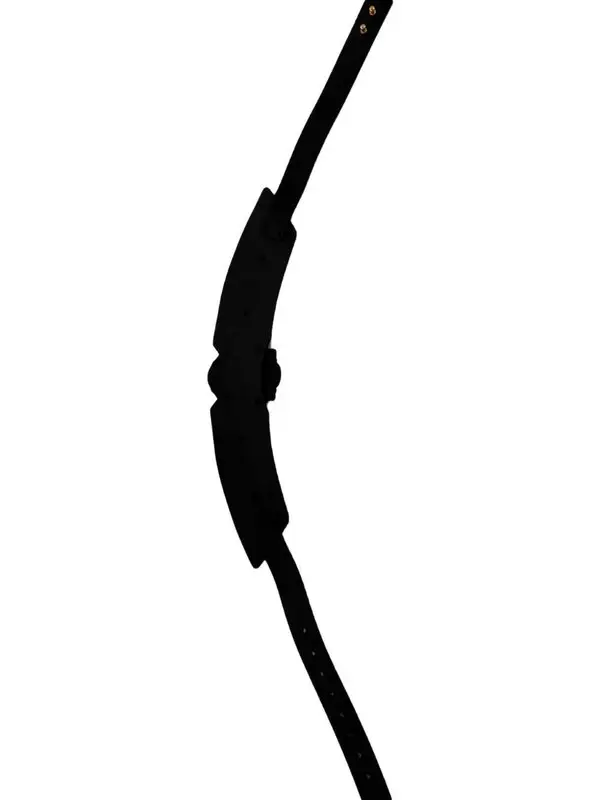Saint Laurent Shield Stud-embellished Belt