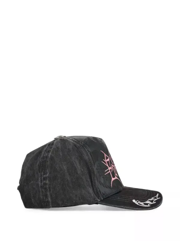 Ed Hardy Cyber Logo Satin Trucker Hat