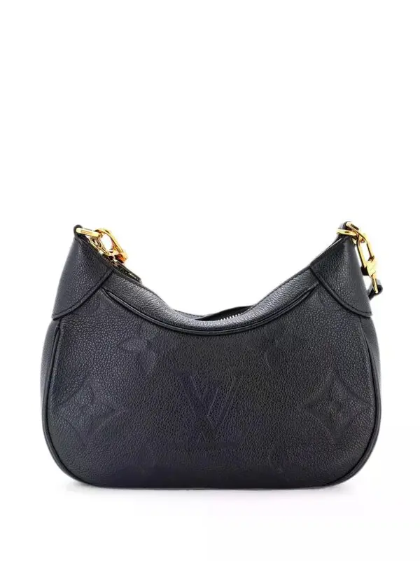 LOUIS VUITTON Bagatelle Nm Handbag Monogram Empreinte Giant Shoulder Bag - Black