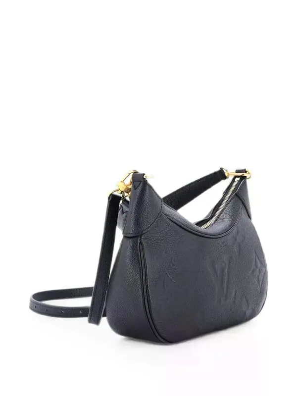 LOUIS VUITTON Bagatelle Nm Handbag Monogram Empreinte Giant Shoulder Bag - Black