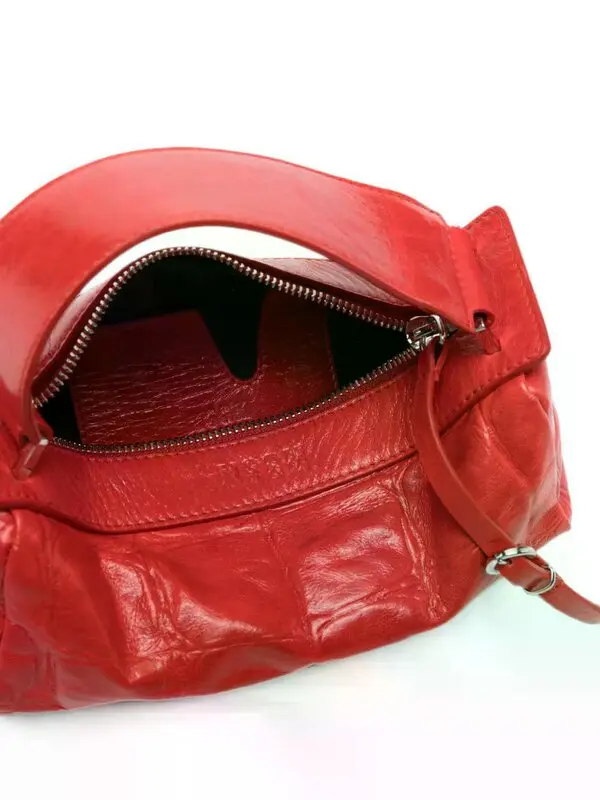 MSGM Crocodile-effect Buckle-detail Tote Bag