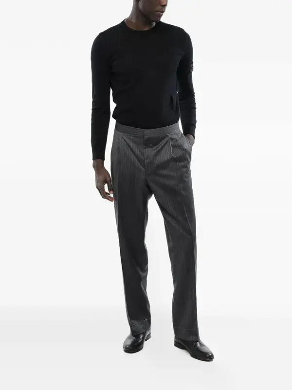 Corneliani Pinstripe-pattern Pleated Tailored Trousers