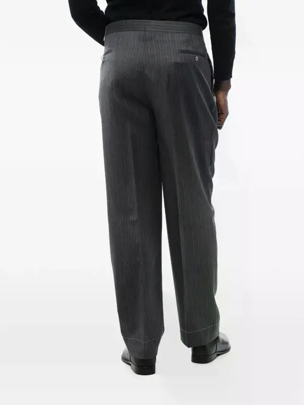 Corneliani Pinstripe-pattern Pleated Tailored Trousers