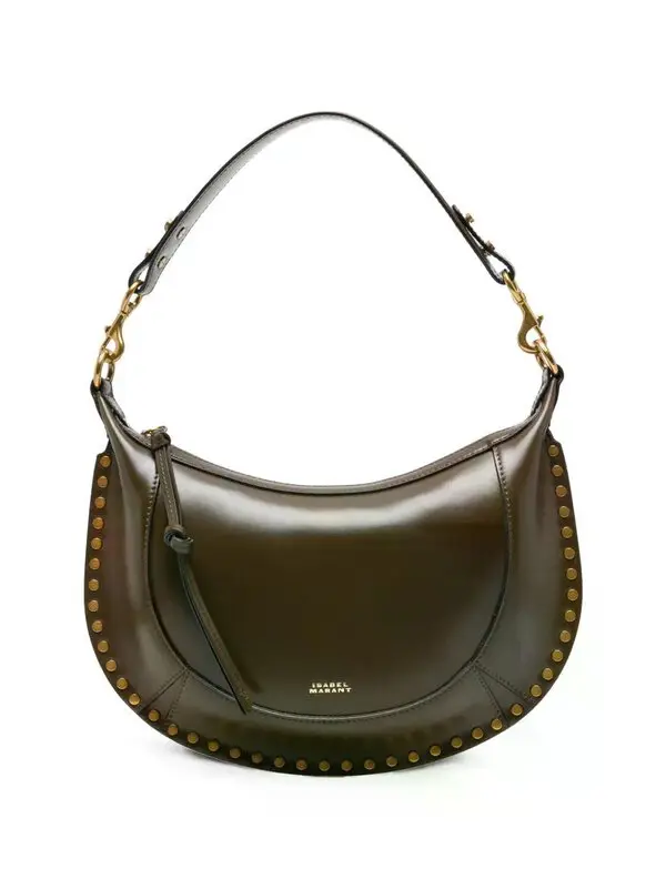 Isabel Marant Étoile Naoko Stud-embellished Shoulder Bag - Green