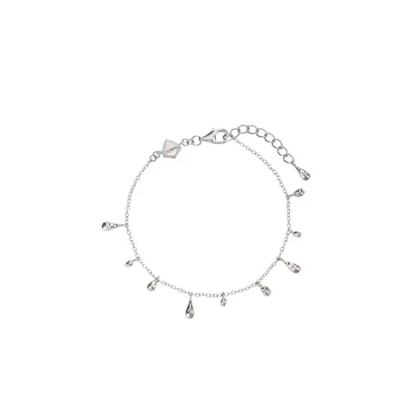 VANCHI Rhea Molten Cascade Bracelet - Silver