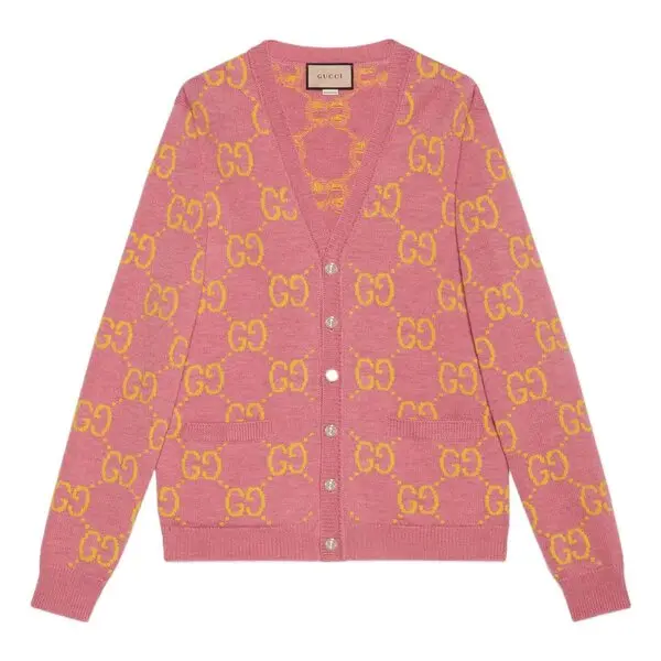 Gucci Gg Intarsia-knit Cardigan