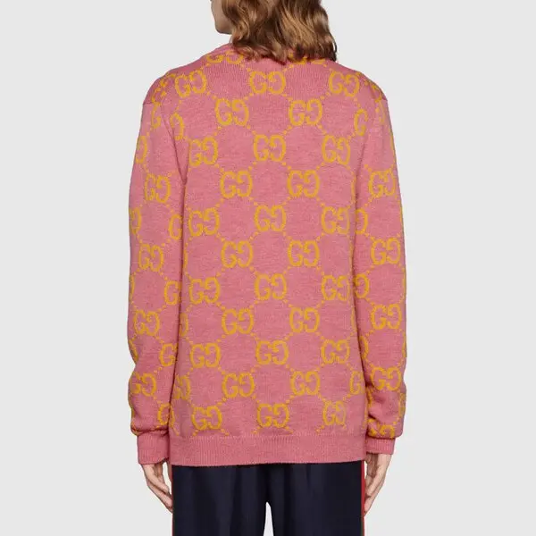 Gucci Gg Intarsia-knit Cardigan