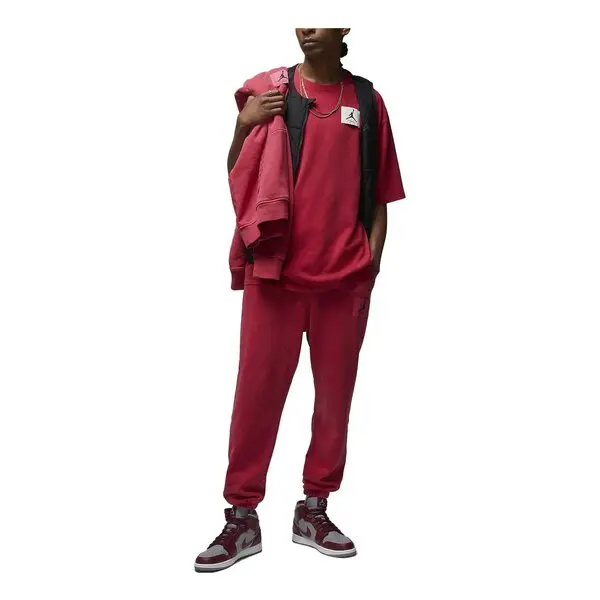 JORDAN Flight Essentials Oversized Tee 'cardinal - Red