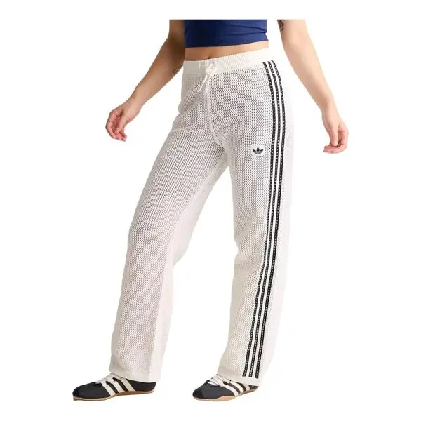 Adidas Originals Knitted Crochet Track Pants - Off White