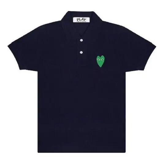 Play Comme Des Garcon Polo Green Emblem