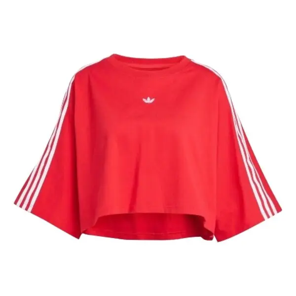 Adidas Boxy Oversized T-shirt - Red/white