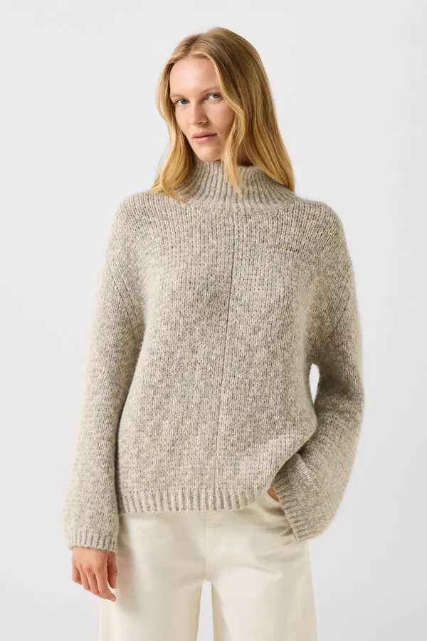 Bogner Svoni Alpaca-mix Pullover - Beige/gray