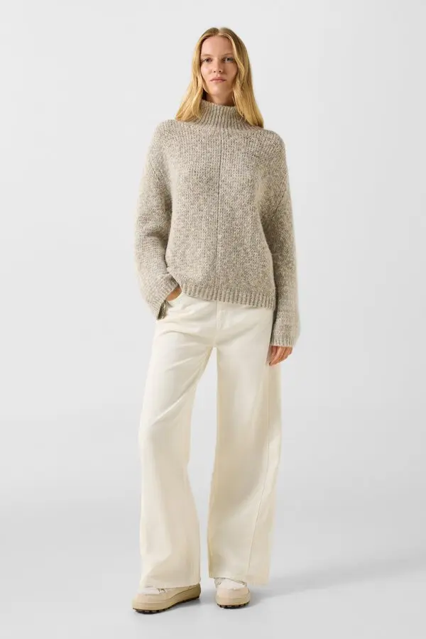 Bogner Svoni Alpaca-mix Pullover - Beige/gray