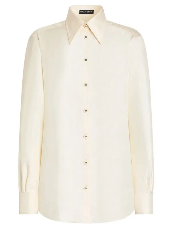 Saint Laurent Silk Shirt - White