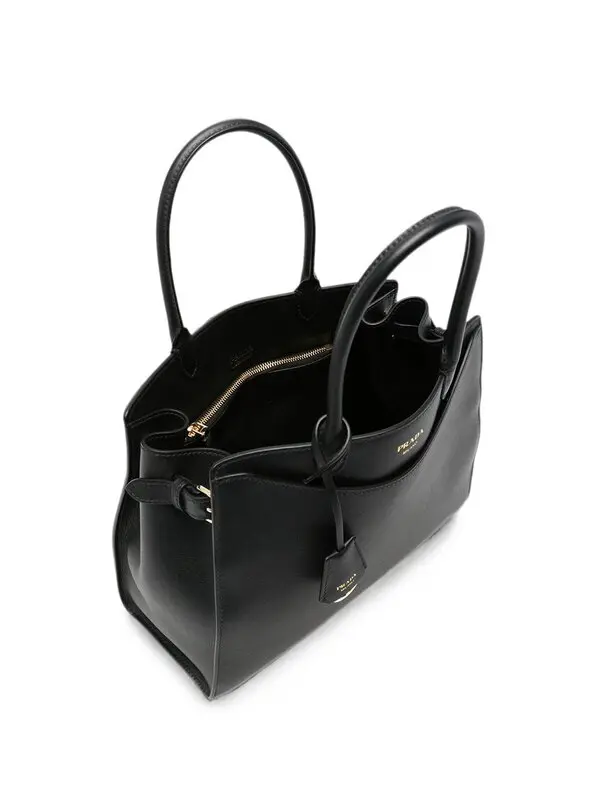 Prada Calf Leather Handbag - Black