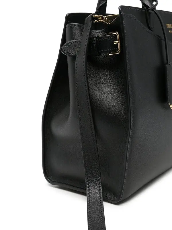Prada Calf Leather Handbag - Black