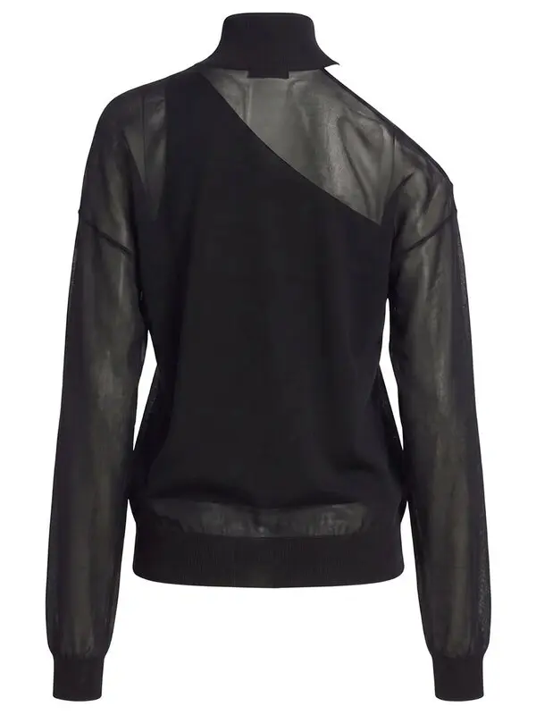 Fendi Silk Organza Sheer Top