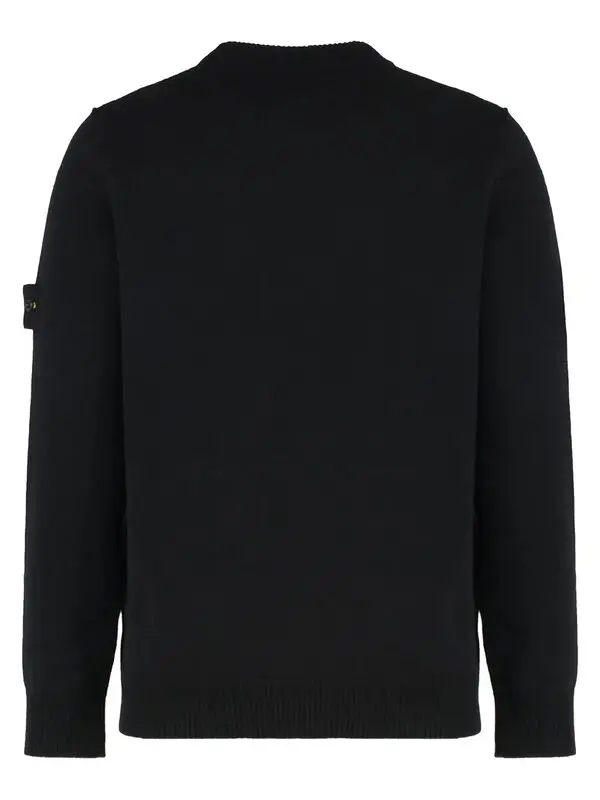 Stone Island Crew Neck Sweater - Black