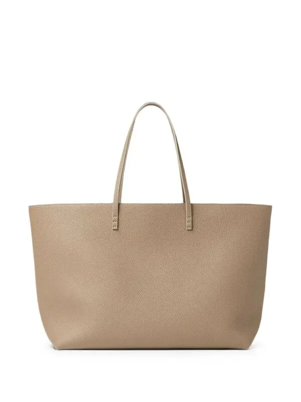Fendi Roll Medium Shopper In Roman Leather Taupe