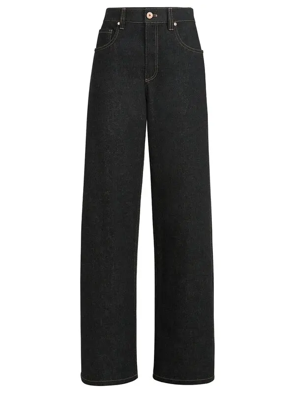 Brunello Cucinelli Loose Barrel Denim Pants No Fade